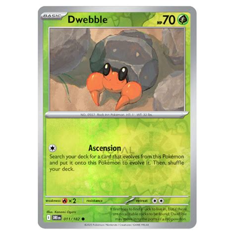 Pokemon Scarlet And Violet Destined Rivals Dwebble 011 182 Re