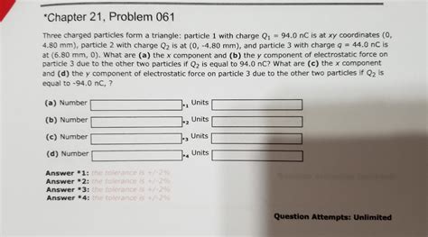 Solved Chapter 21 Problem 061 Three Charged Particles Form