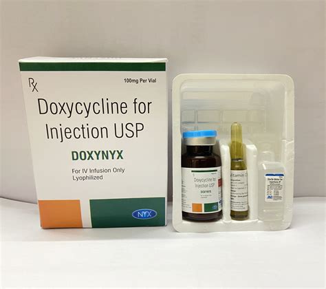 Nyxpharmaceuticals Doxycycline 100mg Injection For Hospital At Rs 45 Vial In Chandigarh