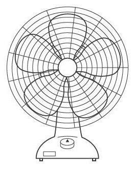DIY Electric Fan Drawing