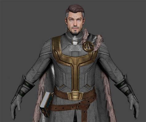 Artstation Secret Wars Doctor Strange Low Poly Rigged 3d Model