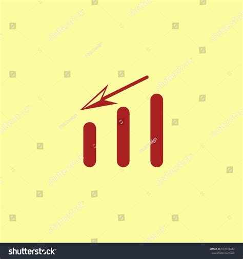 Chart Arrow Icon Stock Vector Royalty Free 593538482 Shutterstock