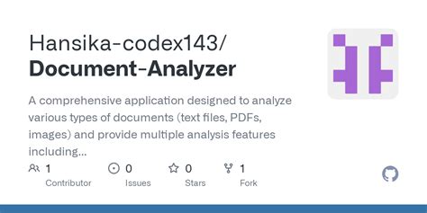 Github Hansika Codex143 Document Analyzer A Comprehensive Application Designed To Analyze