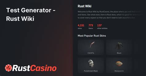 Test Generator Rust Wiki