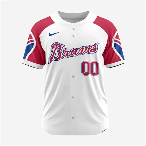 Mlb Atlanta Braves Personalized Reverse Retro Concept Design Baseball Jersey Style Spotx