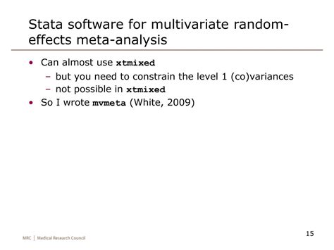 Ppt Multivariate Meta Analysis Software Models And Applications Powerpoint Presentation