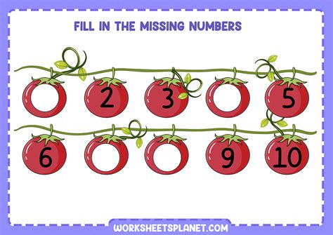 Missing Numbers Worksheets Kindergarten Worksheets Library