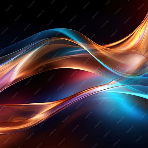 Premium Ai Image Abstract Metallic Wave Background