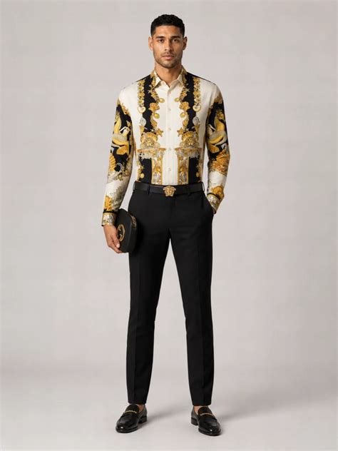 Versace Silk Printed Shirt The Fashion Square