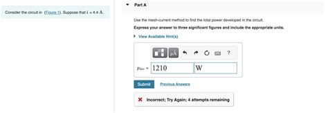 Solved Consider The Circuit In Suppose That I 4 4 A Use Chegg Com