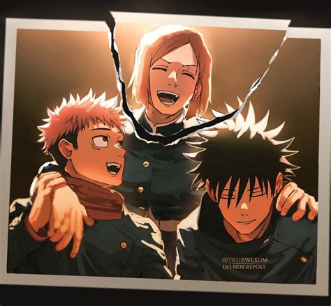 Itadori Yuuji Fushiguro Megumi And Kugisaki Nobara Jujutsu Kaisen