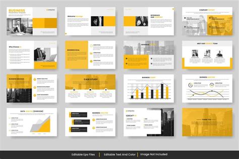 Premium Vector Vector Business Powerpoint Presentation Slides Template Design Minimalist