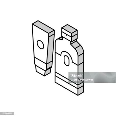 자외선 차단제 여름 스킨 케어 크림 아이소 메트릭 아이콘 벡터 일러스트 레이 션 냉장고에 대한 스톡 벡터 아트 및 기타 이미지 냉장고 등측투영법 마실 것 Istock