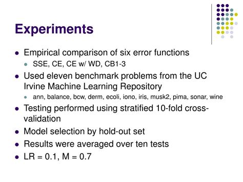 Ppt Analysis Of Classification Based Error Functions Powerpoint