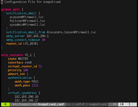 GitHub Glidenote Keepalived Syntax Vim