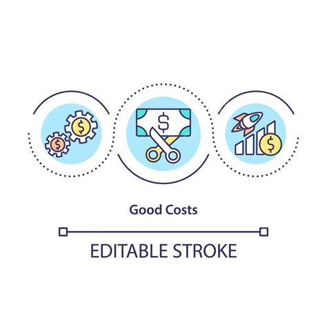 Good Costs Concept Icon Costs Outline Measure Vector Costs Outline Measure Png And Vector