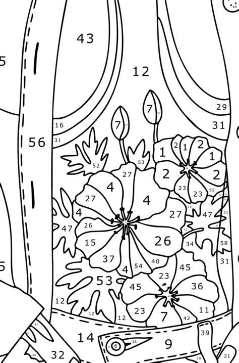 Раскраски по номерам для взрослых распечатать или онлайн