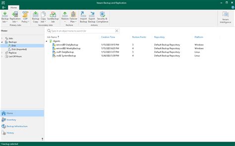 Integration With Veeam Backup And Replication Veeam Agent For Microsoft