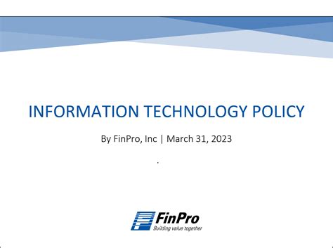 Information Technology Policy
