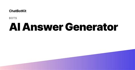 AI Answer Generator