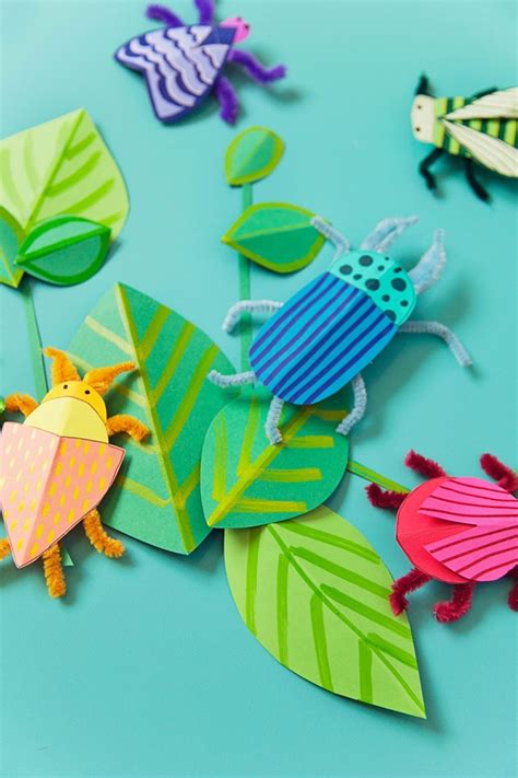 Manualidad Infantil Insectos De Cartulina Decopeques