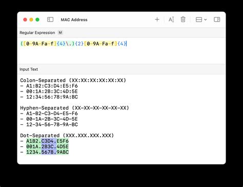 How To Use Regex To Match A MAC Address Regex Forge