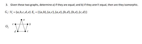 Solved Given These Two Graphs Determine A If They Are Chegg