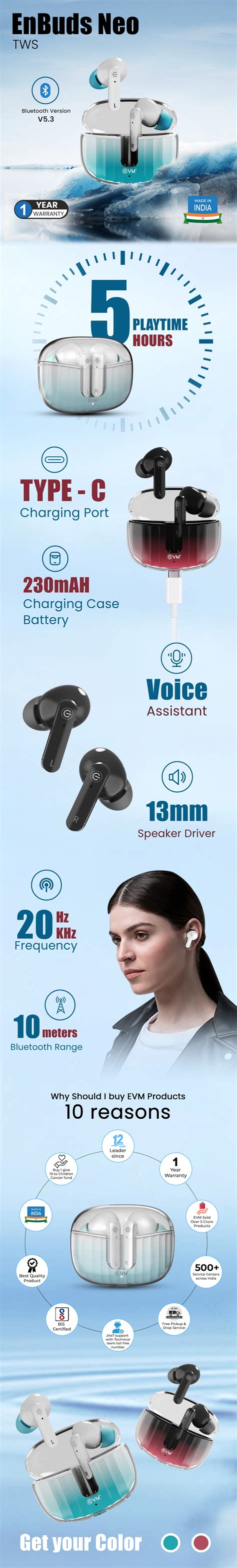 EnBuds Neo TWS EVM TWS