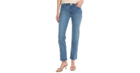 Hudson Jeans Nico Mid Rise Sun Up Straight Ankle Jean In Blue Lyst Uk