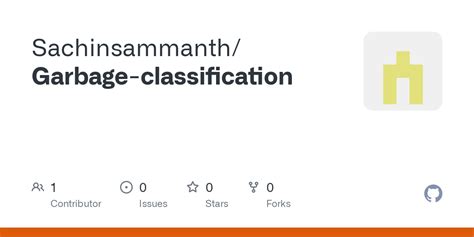 GitHub Sachinsammanth Garbage Classification