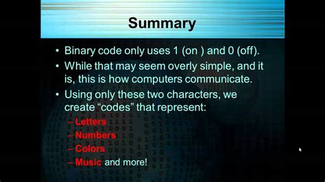 Binary Code Video Youtube