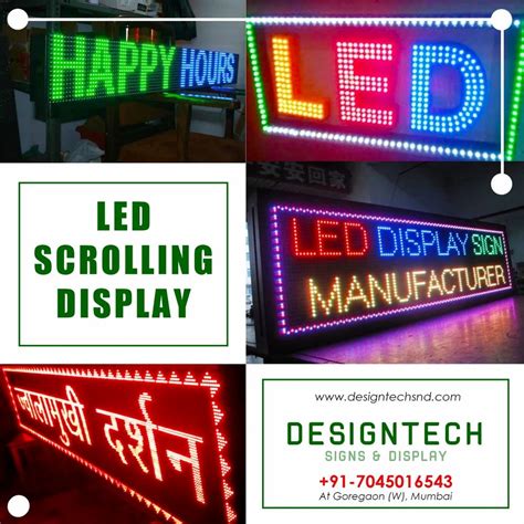Red Wall Mounted Led Display Scrolling Board Model Name Number P10 At Rs 1000 Sq Ft In Palghar