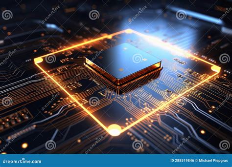 A Modern Circuit Design Technology For Cyberspace Stock Illustration Illustration Of Modern
