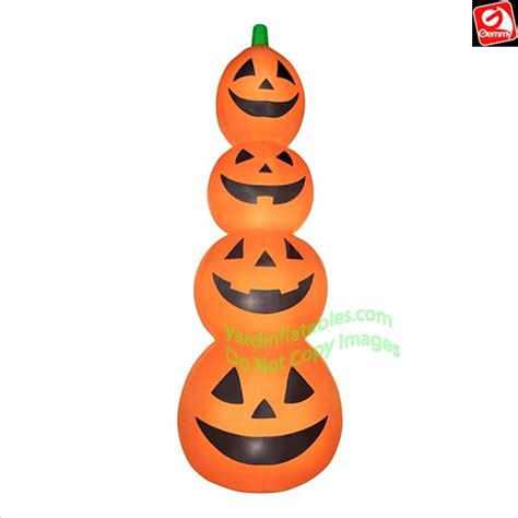 20 Gemmy Airblown Inflatable Halloween Colossal Pumpkin Stack