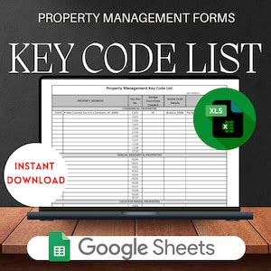 Excel Key Code Etsy