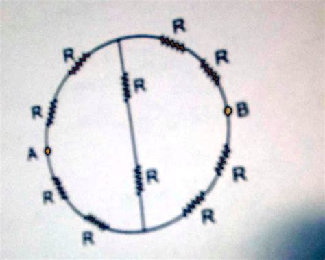 Solved The Equivalent Resistance Between Point A And B Is