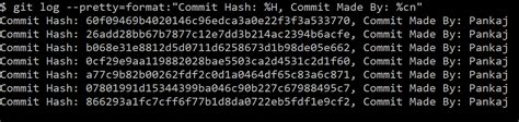 Git Log Studytonight