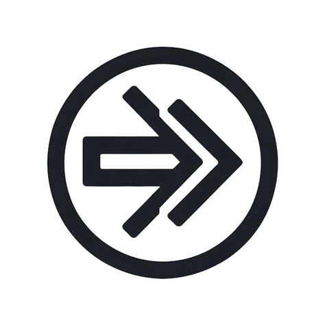 Right Arrow Icon Navigation Symbol Directional Element For Uiux Design Arrows And Navigation