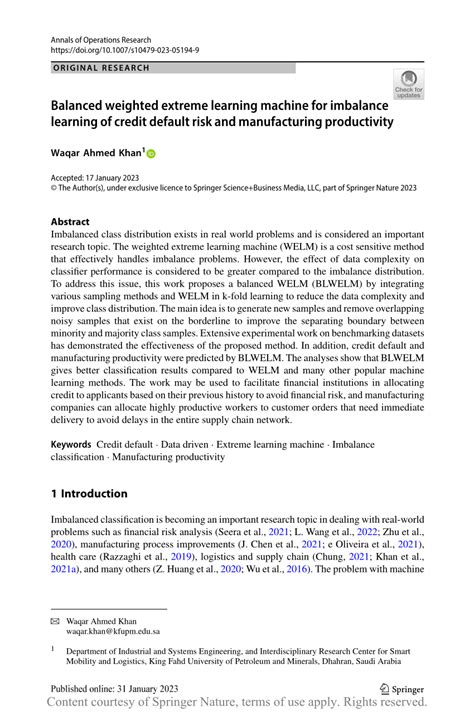 Balanced Weighted Extreme Learning Machine For Imbalance Learning Of Credit Default Risk And