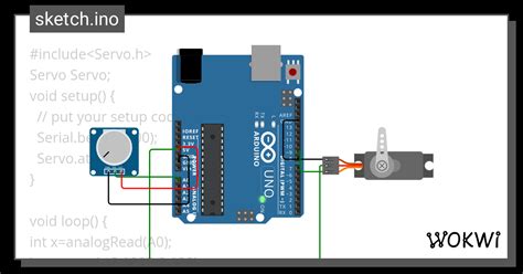 Servopot Wokwi Esp32 Stm32 Arduino Simulator