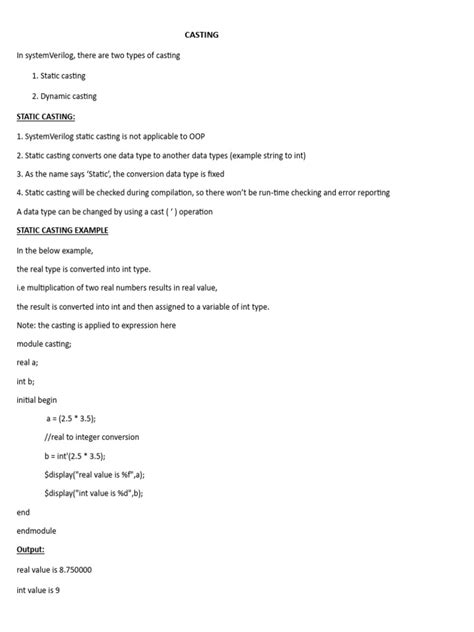 Casting Software Pdf Integer Computer Science Mathematical Logic