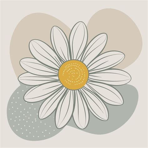 Daisy Vector Illustration Line Circuit Premium Ai Generated Vector