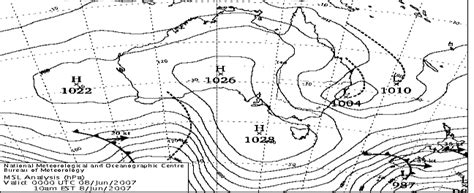 The Synoptic Chart 08 Jun 2007 00 00 Utc Bom 2019 Download