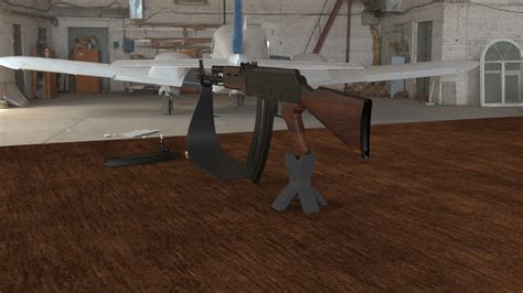 3d Model Russian Ak 47 Assault Rifle Vr Ar Low Poly Cgtrader