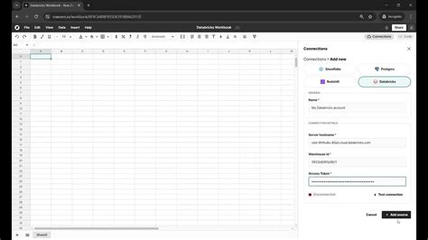 Connect Databricks To Row Zero Youtube