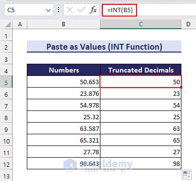 How To Remove Decimals In Excel Formula Bar 3 Methods ExcelDemy