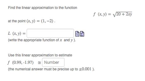 Solved Find The Linear Approximation To The Function F X Chegg