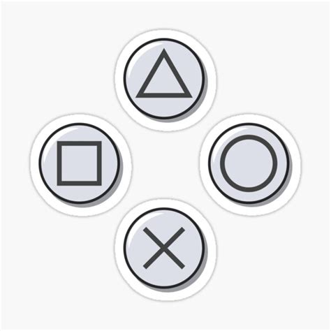 Playstation 5 Controller Button Sticker For Sale By Kelas2ebuhtm
