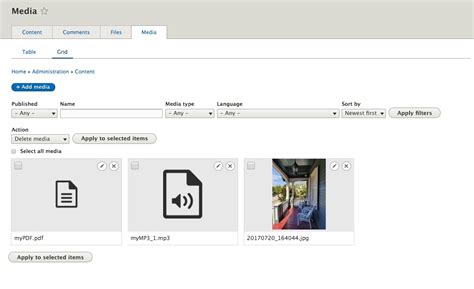Administering The Media Library Media Library Module Drupal Wiki