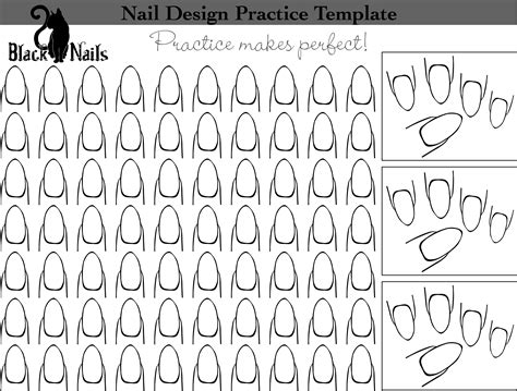 Printable Nail Design Template Printable Board Games